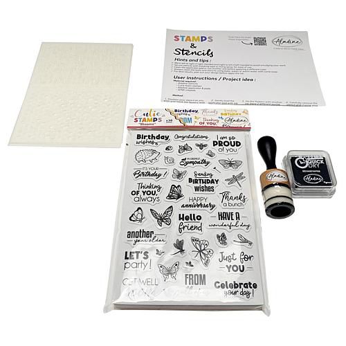 Crafts & Sewing | Aladine Blooms and Backs 50-piece Card-Making Kit ...