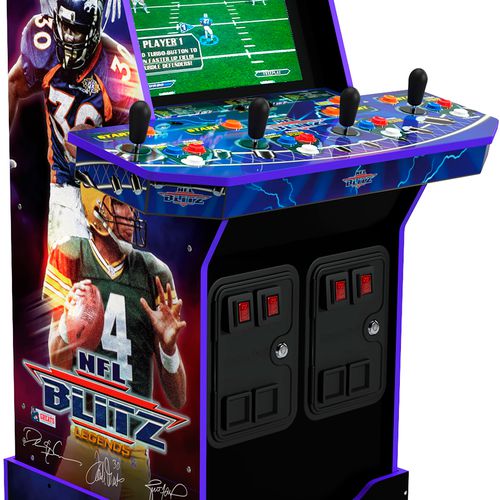 Arcade1Up | NFL Blitz Arcade with Riser and Lit Marquee - Multi | Realry