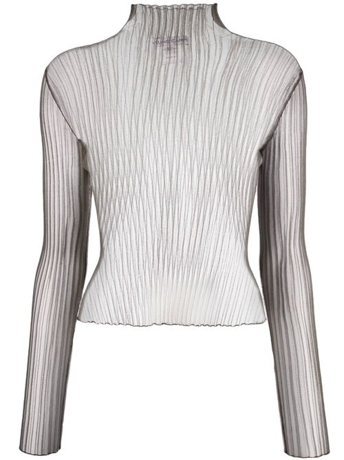 AISLING CAMPS | Modern Mist sheer T-shirt - Grey | Realry
