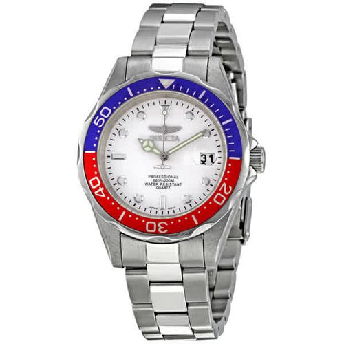 Invicta | Pro Diver Quartz Silver Dial Pepsi Bezel Mens Watch 8933 | Realry
