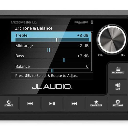 JL Audio | MediaMaster 105 Weatherproof Source Unit w/ Full-Color LCD ...