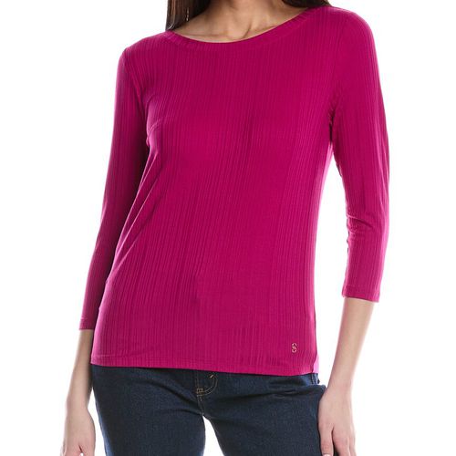 St.John | Sleek Rib Jersey Knit Top | Realry