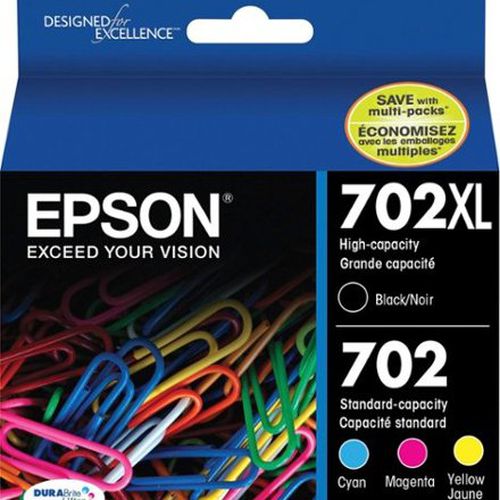 Epson | 702/702XL 4-Pack High-Yield and Standard Capacity Ink ...