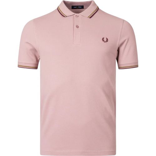 Fred Perry | Fred Perry Mens M3600 Twin Tipped Polo Shirt Dusty Rose ...