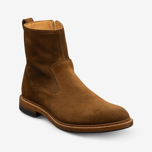 Allen Edmonds | Tompkins Zip-up Boot Boots in Snuff Suede | Realry