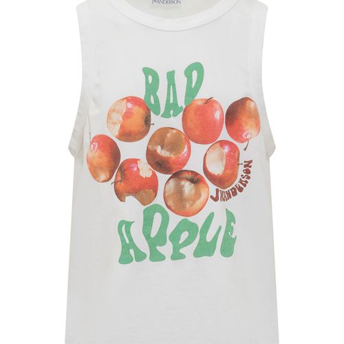 Jw Anderson | Bad Apple graphic-print tank top - White