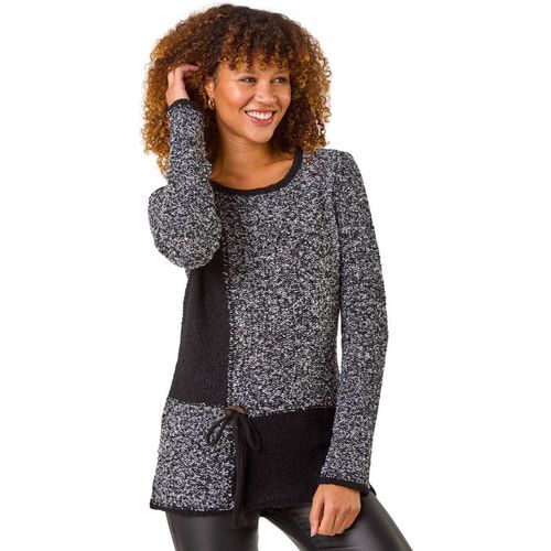 Roman | Roman Women's Textured Button Detail Knit Jumper in Charcoa ...