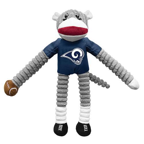 Little Earth | Officially Licensed NFL Team Sock Monkey Pet Toy | Realry