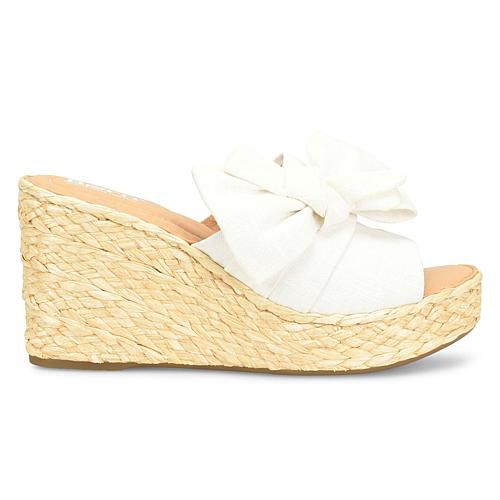 Born | Born Adalia Wedge Sandal - Ivory/Off White | Realry