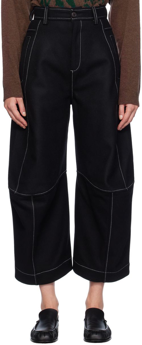 Henrik Vibskov | Henrik Vibskov Black Dusk Trousers | Realry