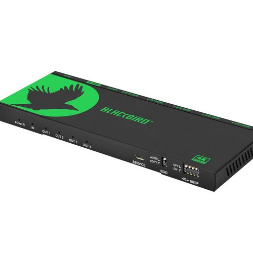 Monoprice | Blackbird 4K 1x4 HDMI Splitter, Supports HDMI 2.0, HDCP 2.2 ...