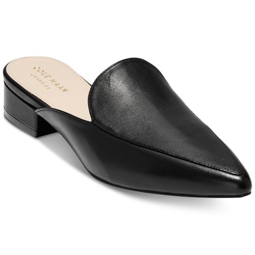 Cole Haan | Women's Piper Mules - Black Leather | Realry