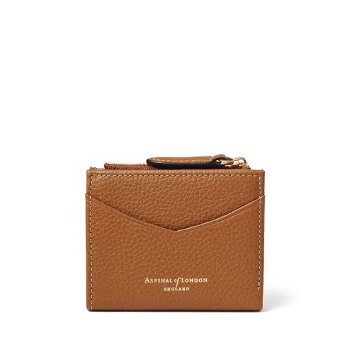 Aspinal Of London | Hudson Multi-Use Pocket Wallet in Tan Milled Pebble ...