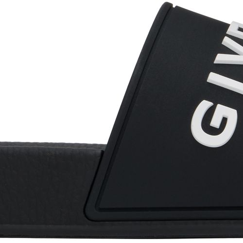 Givenchy | Givenchy Black Rubber Pool Slides | Realry