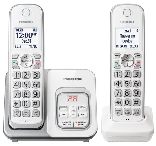 Panasonic | White Cordless Phone System TGD632W With 2 Handsets | Realry
