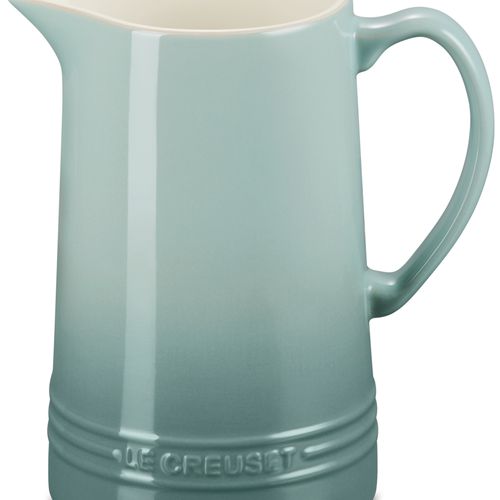 Le Creuset | Stoneware Signature Pitcher, 1.6 Qt. - Sea Salt | Realry