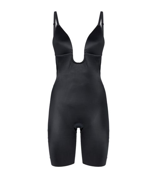 Spanx | Suit Your Fancy Plunge Mid-Thigh Bodysuit | Realry