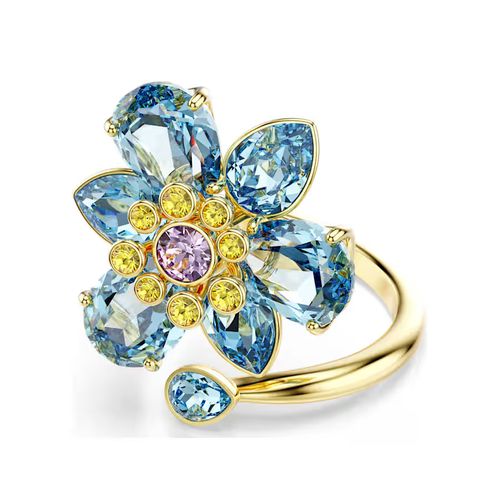 Swarovski | Idyllia Mixed Cuts Flower Open Ring | Realry