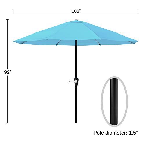 Nature Spring | 9' Patio Umbrella with Easy Crank | Realry