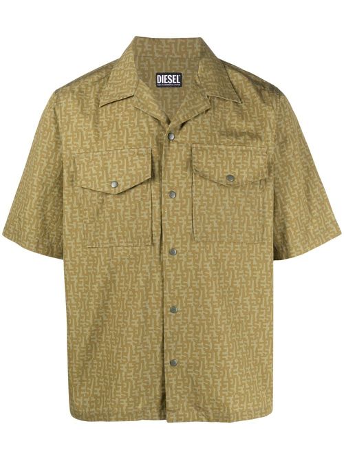 Diesel | cargo button-up shirt - Green | Realry