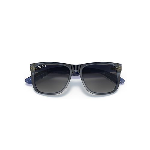 Ray-Ban | Ray-Ban Justin Classic Sunglasses Transparent Blue Frame Grey ...