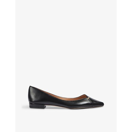 LK Bennett | Womens Bla-black Cally Gold-tone Hardware-embellished ...