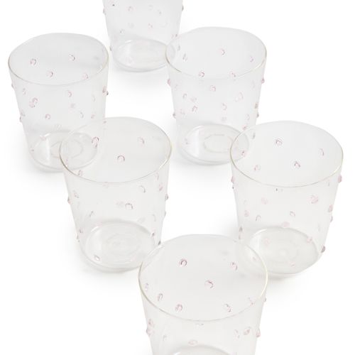 Zafferano | Party Tumbler Set of 6 Pink Dots One Size | Realry