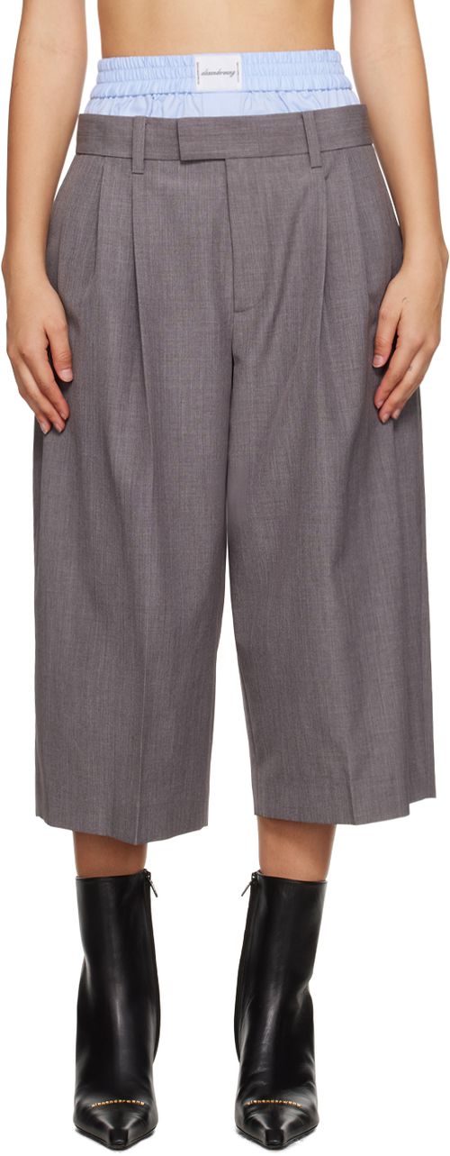 Alexander Wang | Alexander Wang Gray Layered Trousers