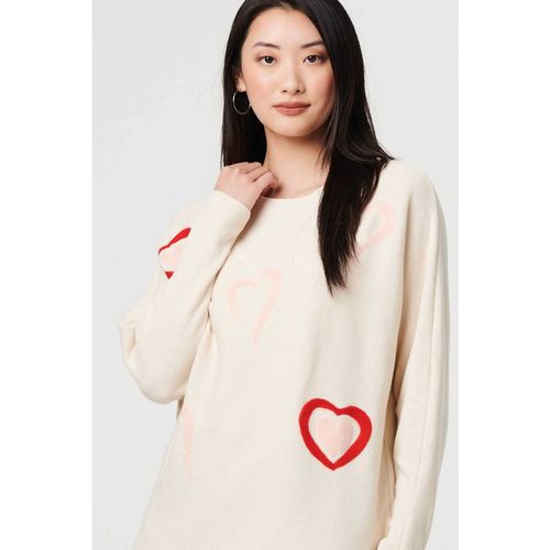 Izabel London | Izabel London Women's Heart Print Batwing Sleeve Jumper ...