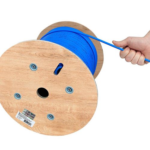 Monoprice | Cat6A 500ft Blue CMP UL Bulk Cable, TAA, Solid, UTP, 23AWG ...