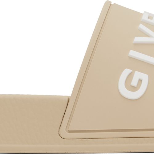 Givenchy | Givenchy Beige Rubber Pool Slides | Realry