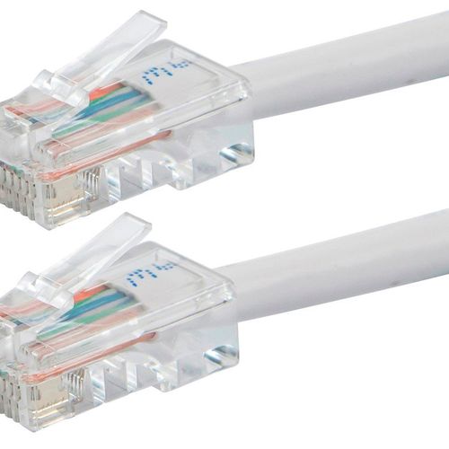 Monoprice | Cat6 15ft White Patch Cable, UTP, 24AWG, 550MHz, Pure Bare ...