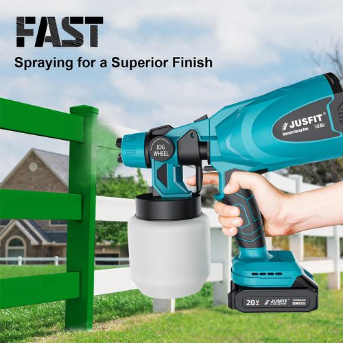 temu | TEMU Cordless Paint Sprayer With 2pcs Rechargeable Battery, Hvlp ...
