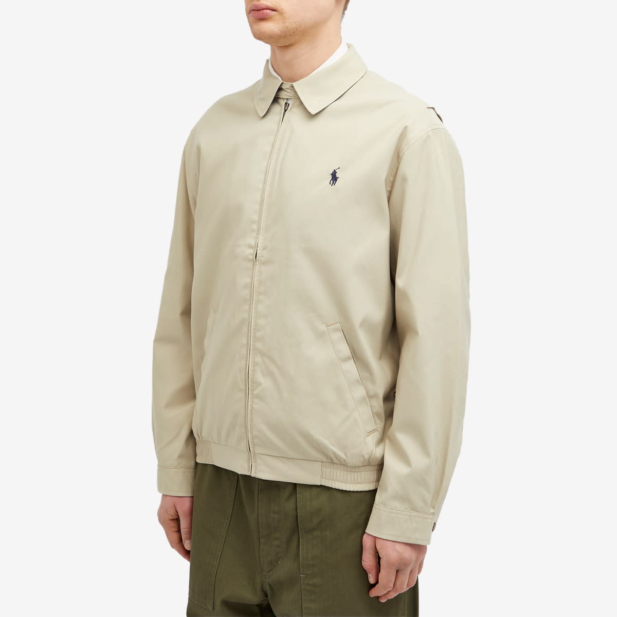 Polo Ralph Lauren | Men's Windbreaker Harrington Jacket in Khaki ...
