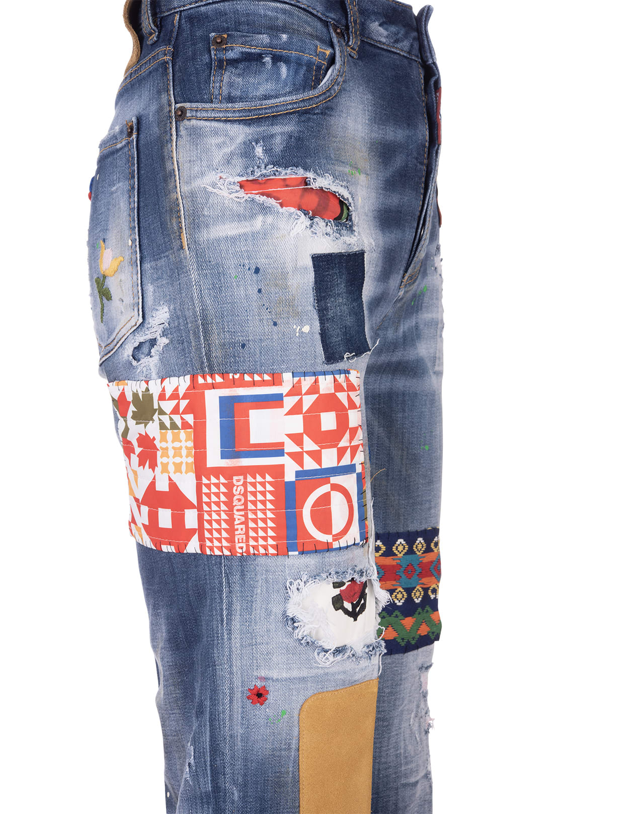 Dsquared2 | Woman Patchwork Wash Boston Jeans