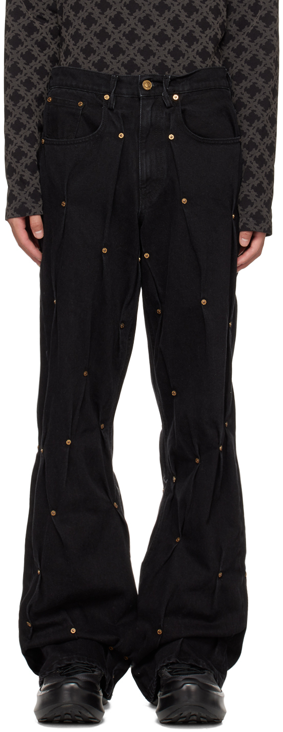 Kusikohc | SSENSE Exclusive Blue Multi Rivet Jeans | Realry