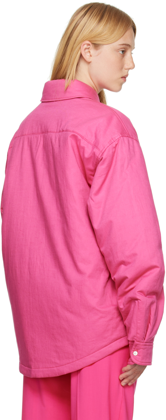 Jacquemus | Pink Le Papiera Chemise Boulanger Jacket | Realry