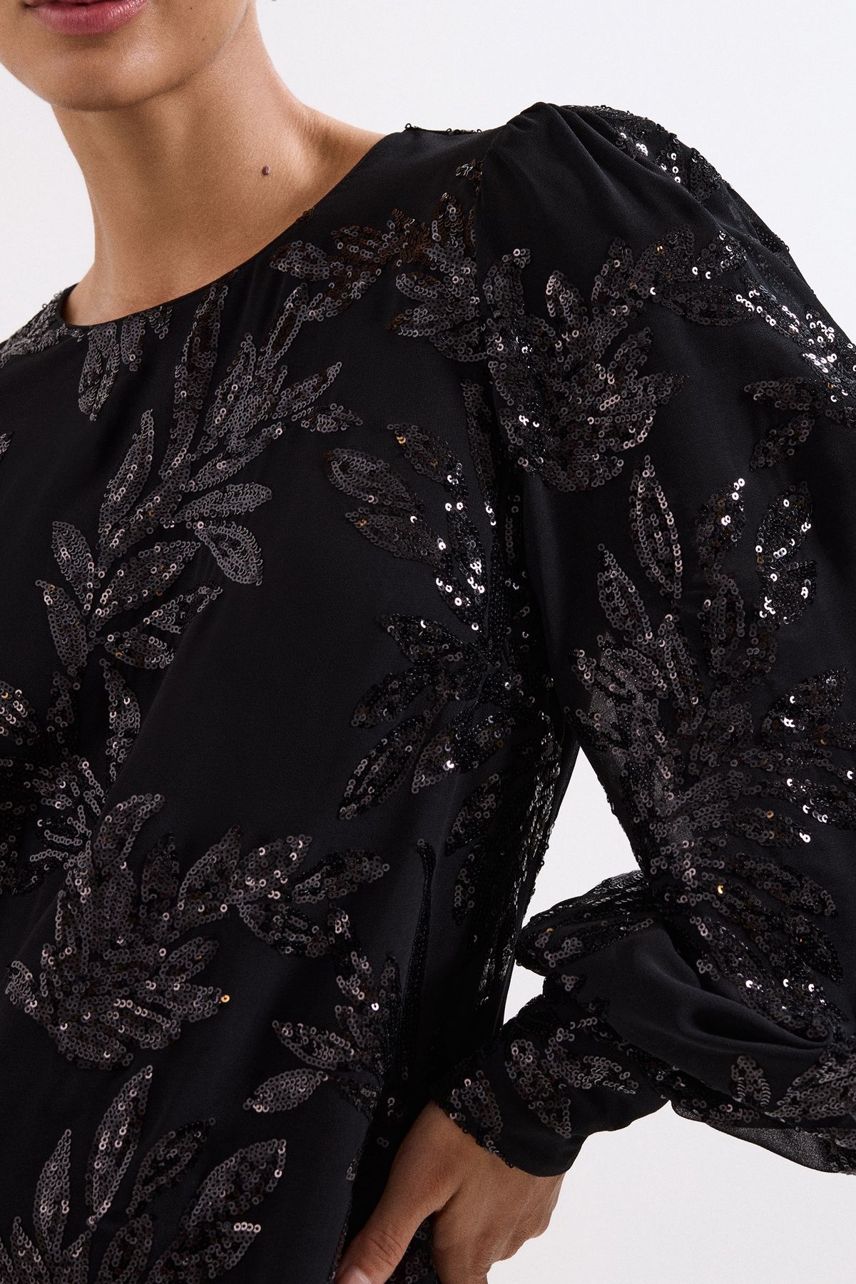Phase Eight | Phase Eight Women's Odette Sequin Dress in Black | Realry