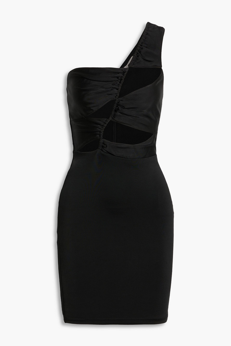 ET OCHS | Mila one-shoulder cutout stretch-jersey mini dress | Realry