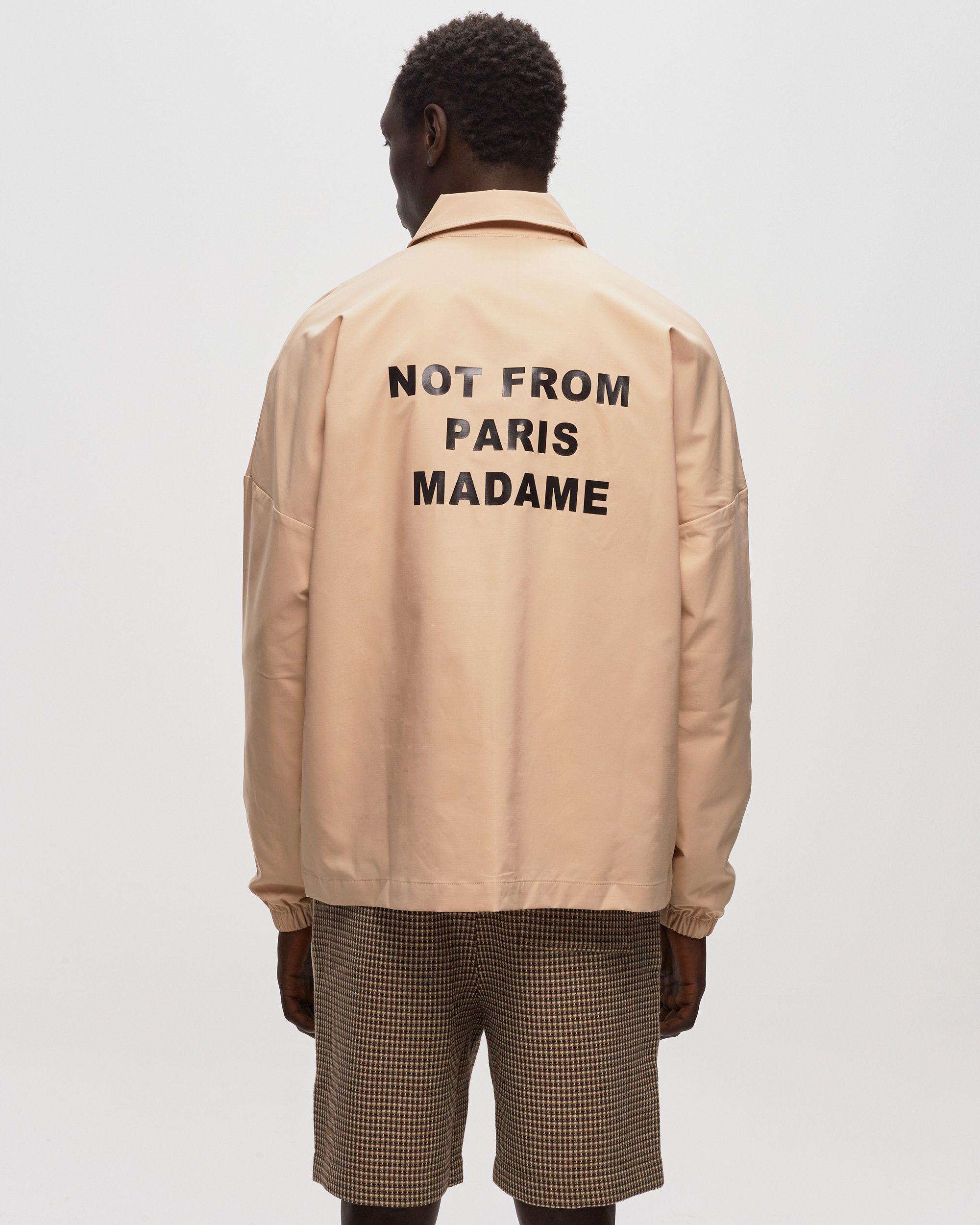 Drole De Monsieur | La Veste NOT FROM PARIS MADAME Beige male Overshirts now available at BSTN ...