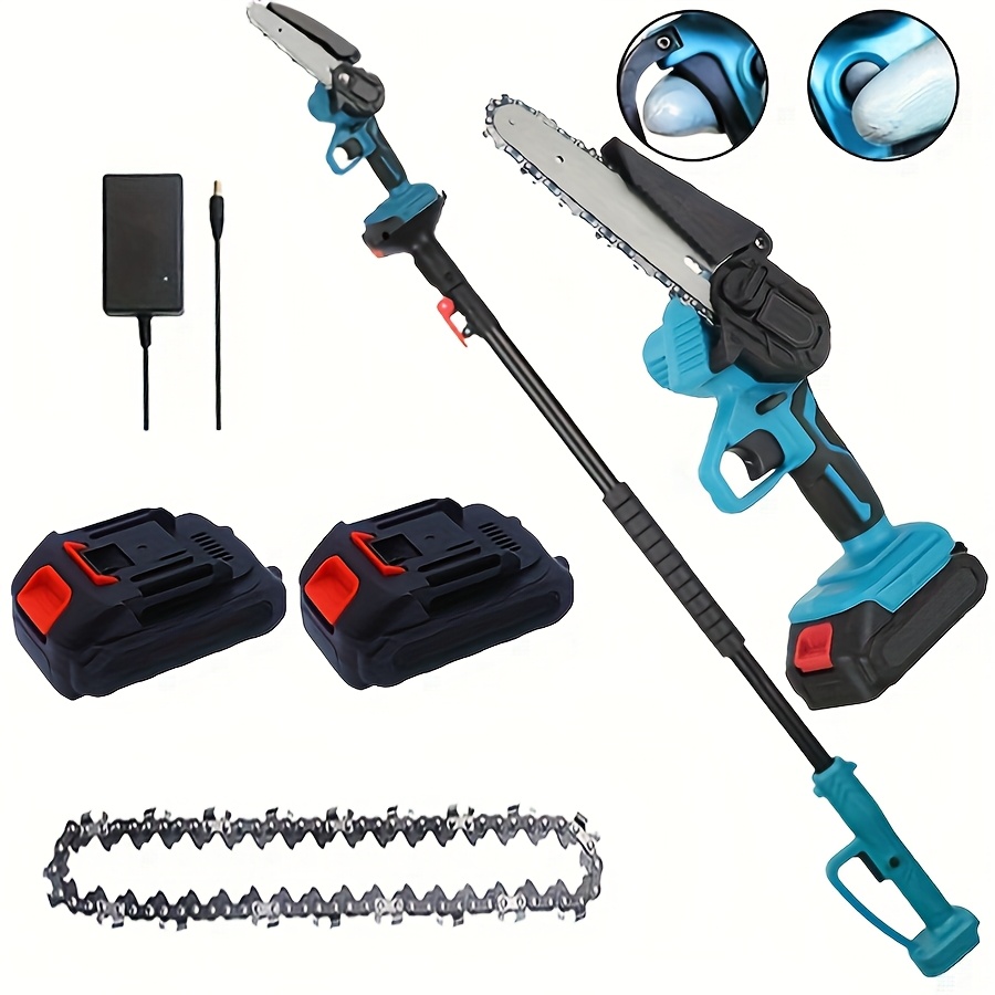 temu | TEMU 2-in-1 Wireless Long-pole Electric Saw & Mini Chainsaw - 6 ...