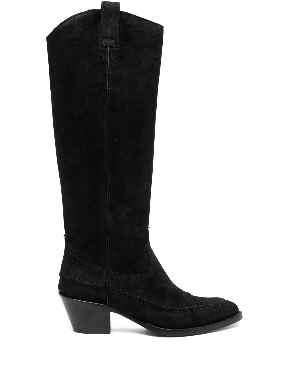 Buttero | 55mm knee-length cowboy boots - Black | Realry