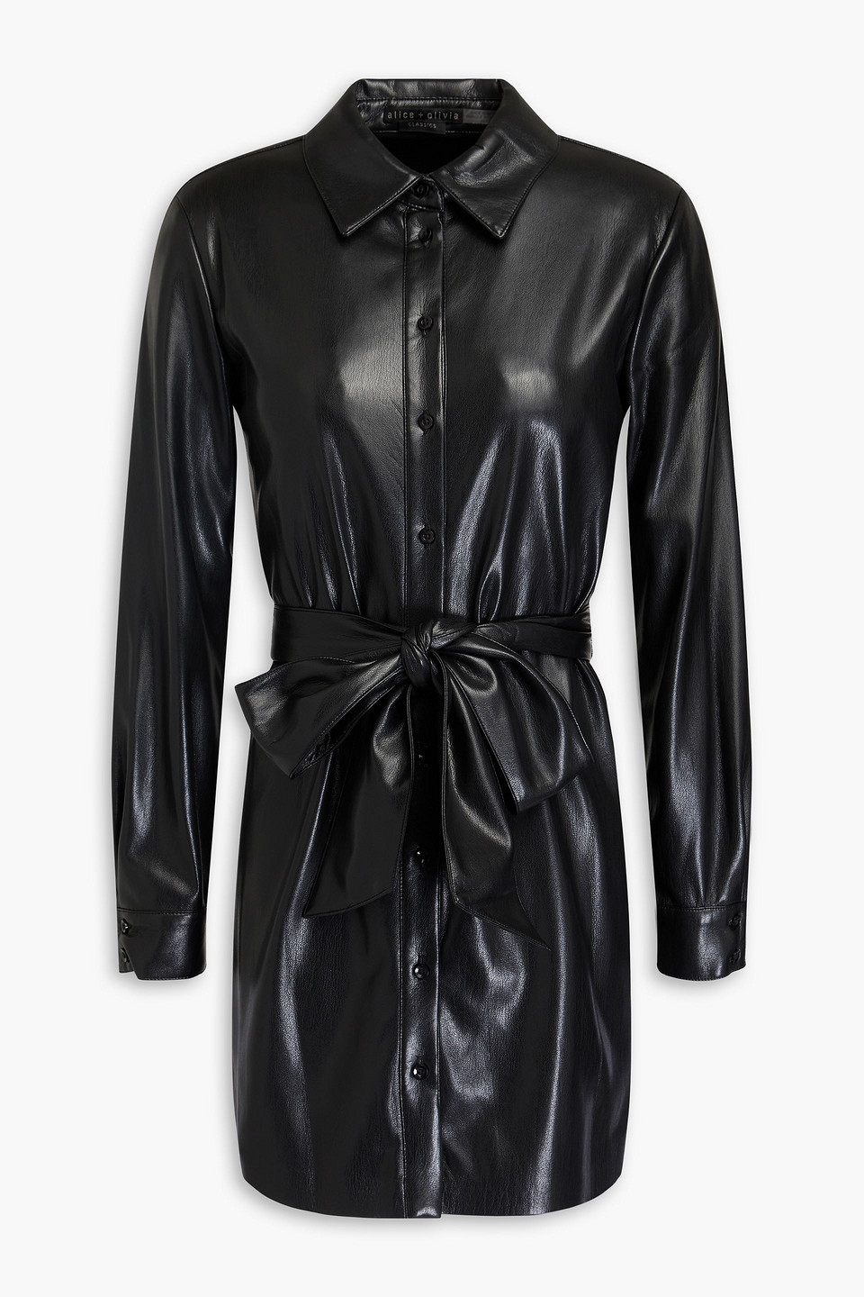 Alice + Olivia | Alice Olivia - Belted mini shirt dress | Realry