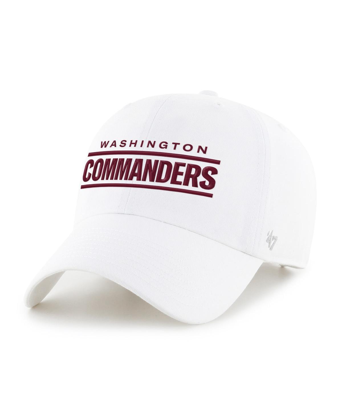 '47 Brand | Men's '47 White Washington Commanders Script Clean Up ...