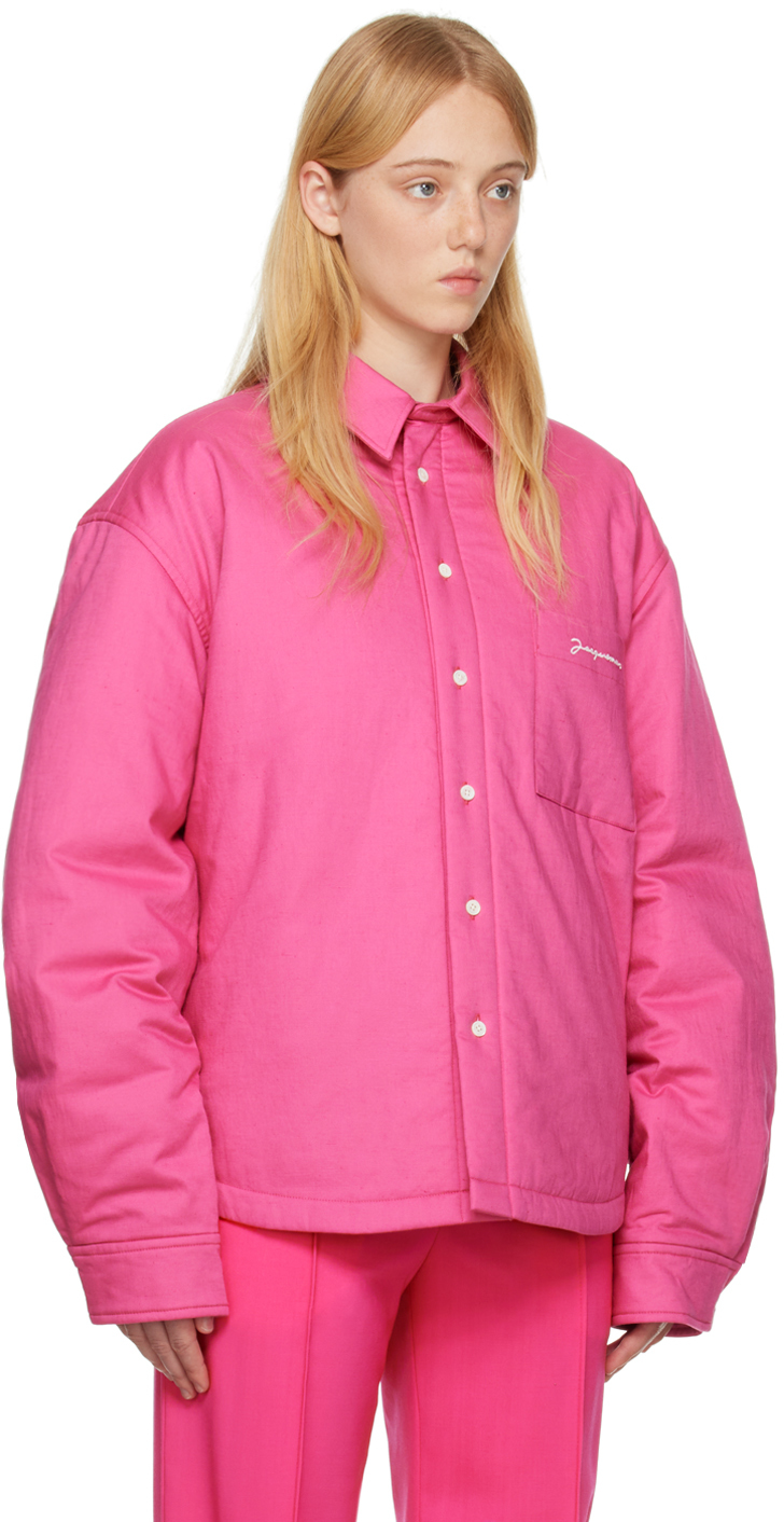 Jacquemus | Pink Le Papiera Chemise Boulanger Jacket | Realry