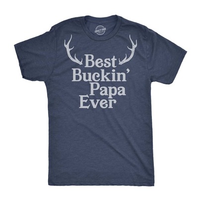 Crazy Dog T-Shirts | Mens Best Buckin Papa Ever T Shirt Funny Fathers ...