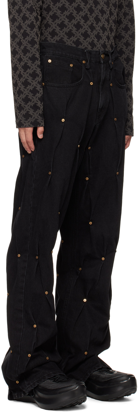 Kusikohc | SSENSE Exclusive Blue Multi Rivet Jeans | Realry