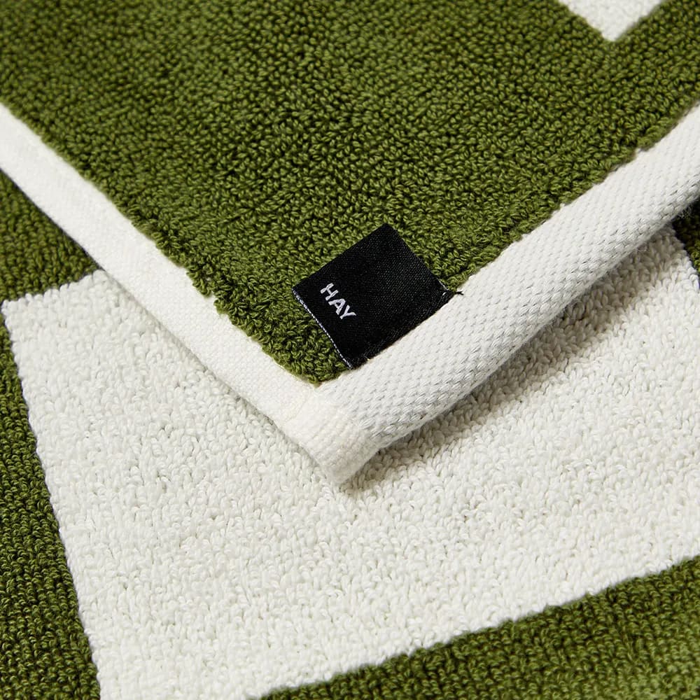 Hay | Check Bath Mat in Matcha | Realry