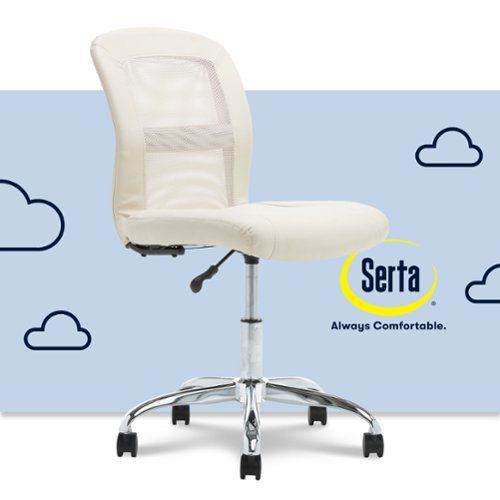 Serta | Essentials Mesh Task Office Chair - Ivory | Realry