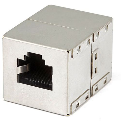 Monoprice | Cat5e RJ45 Modular Shielded Inline Coupler, Silver | Realry
